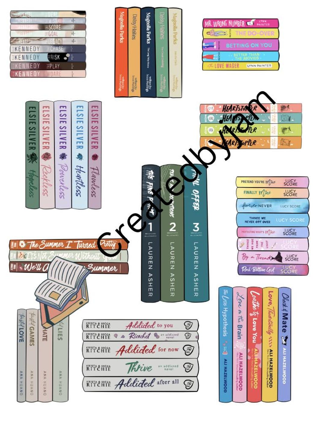 Book & Booktok Sticker Bundle | 30+ Printable Stickers - Etsy