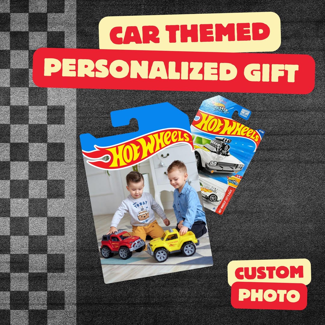 Personalized Hot Wheels Car Gift Custom Hotwheels Backing Custom Hot ...