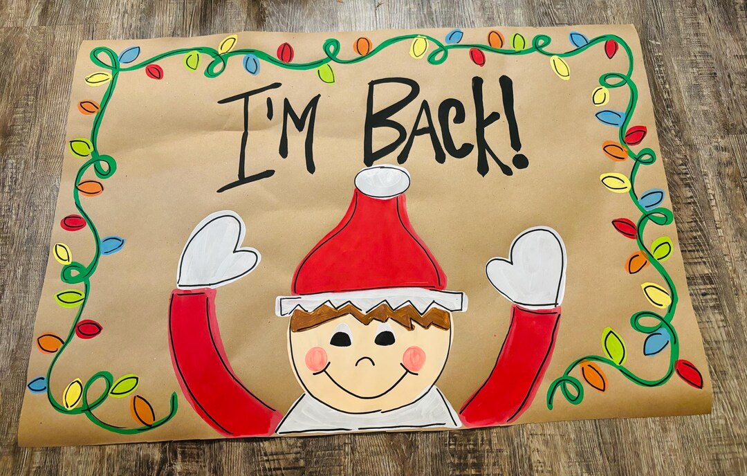 Elf on Shelf Banner - Etsy