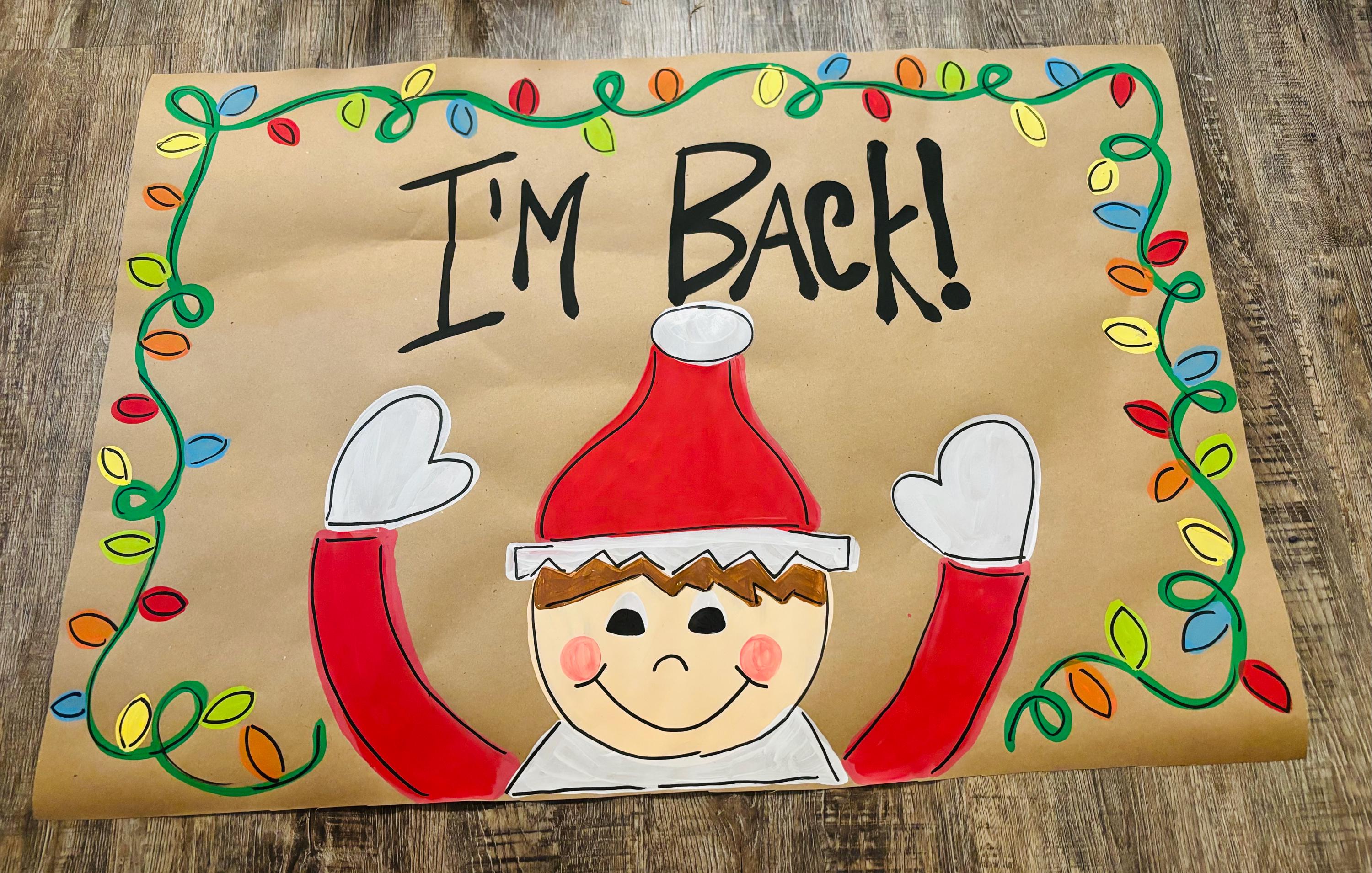 Elf on Shelf Banner - Etsy