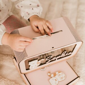 Personalized Wooden Letter Piggy Banks, Initial Name Piggy Bank, Custom ...