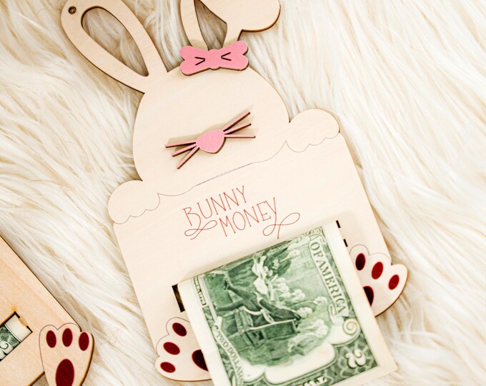 3D Easter Money Holder With Kid Name, Personalized Easter Basket Tag ...