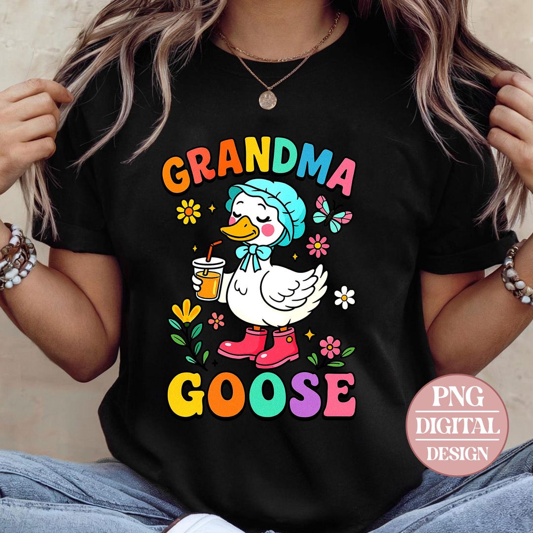 Grandma Goose PNG, Grandma Png, Coquette Grandma Png, Grandma ...
