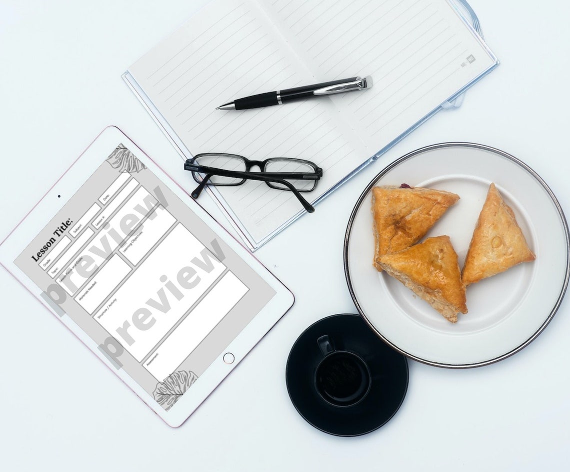 Digital Lesson Plan, One Month Lesson Plan, Goodnotes, Teacher ...