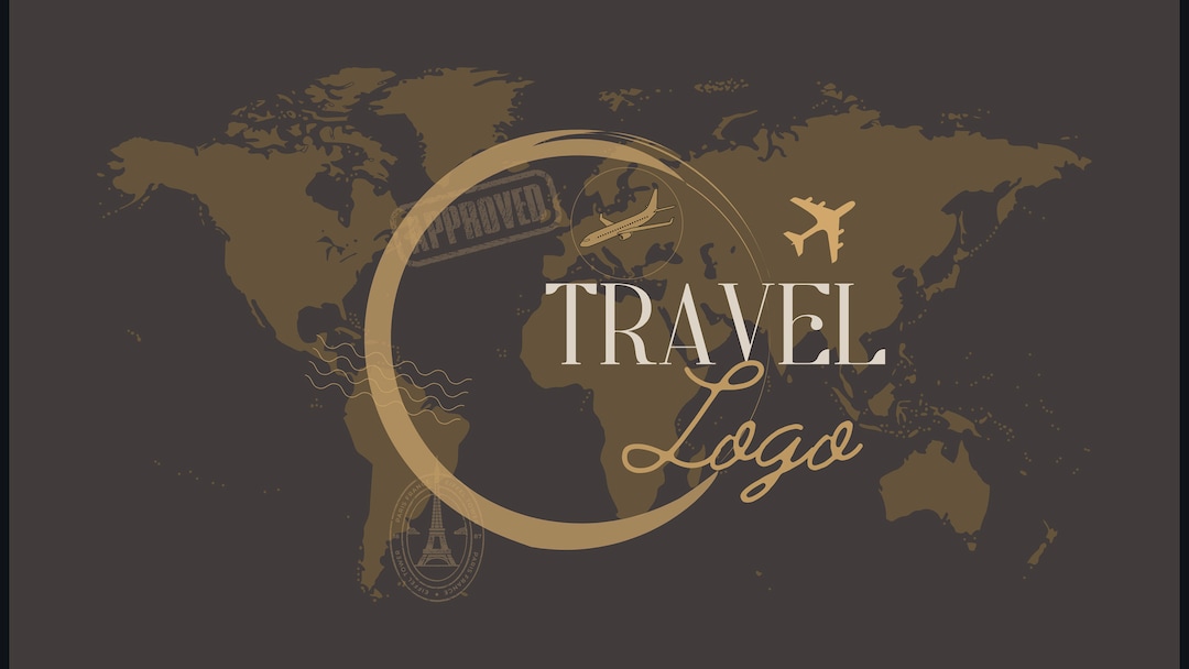 Travel Logo, Elegant Logo, Editable Link, Logo for Travel Agency ...