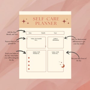 Digital Planner, Self Care Planner, Digital Self Care, Planner ...