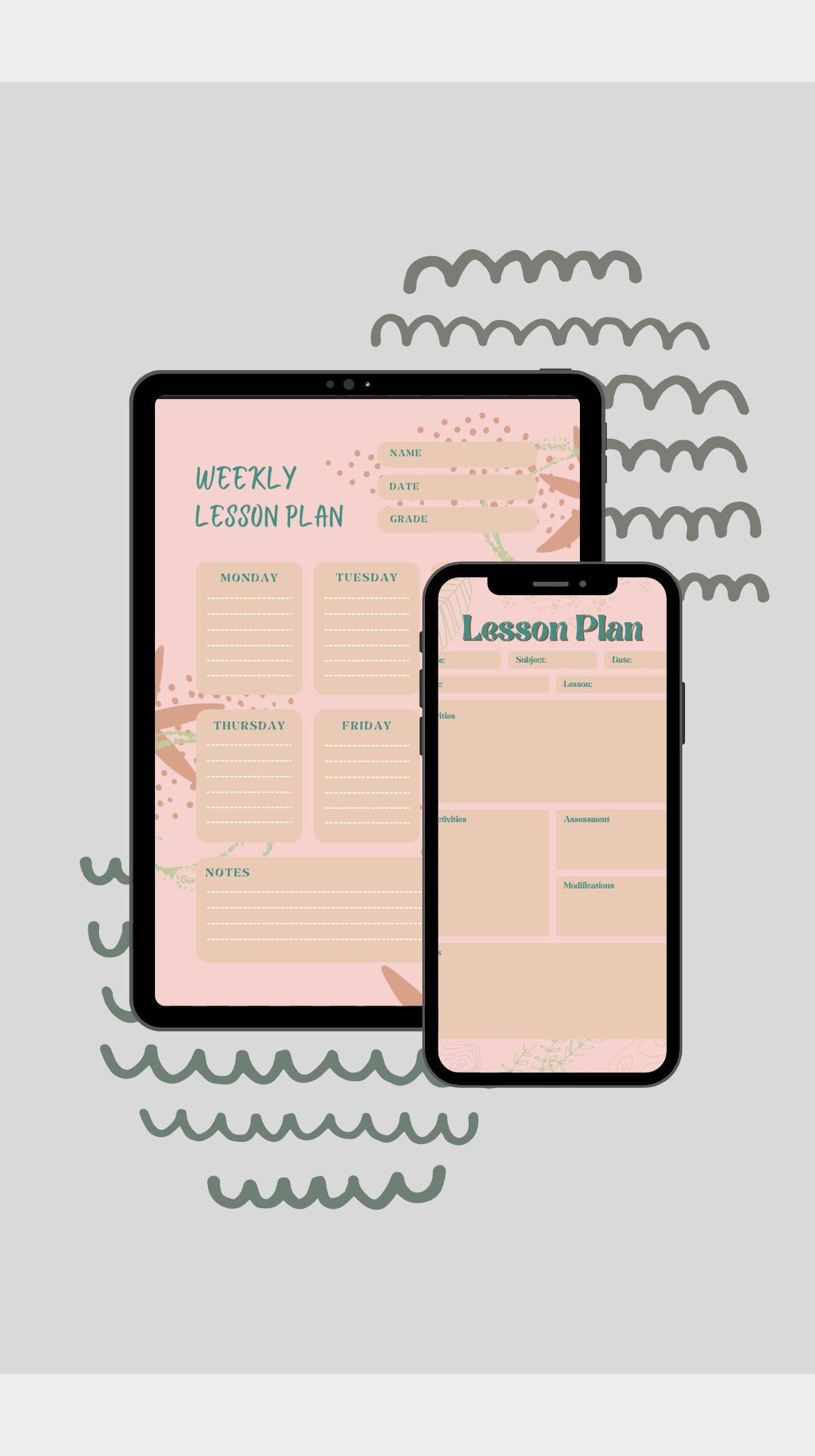 Lesson Plan for Teacher, Aesthetic Lesson Plan, Weekly Lesson Plan for ...