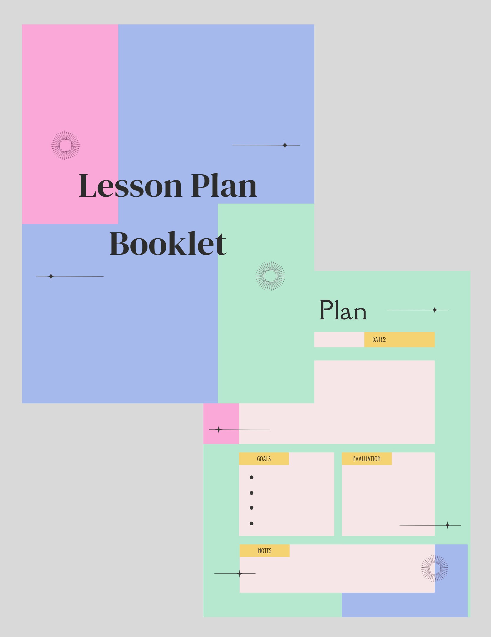 Undated Lesson Plan, Digital Lesson Plan Booklet, Book of Plans for ...