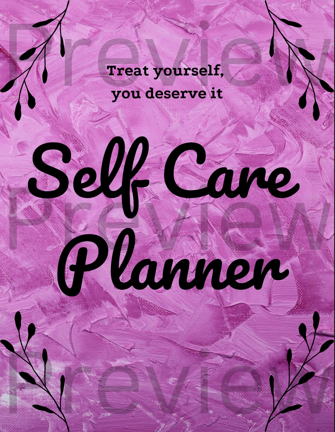 Self-care Planner, Treat Yourself Book, Digital Download, Printable PDF ...