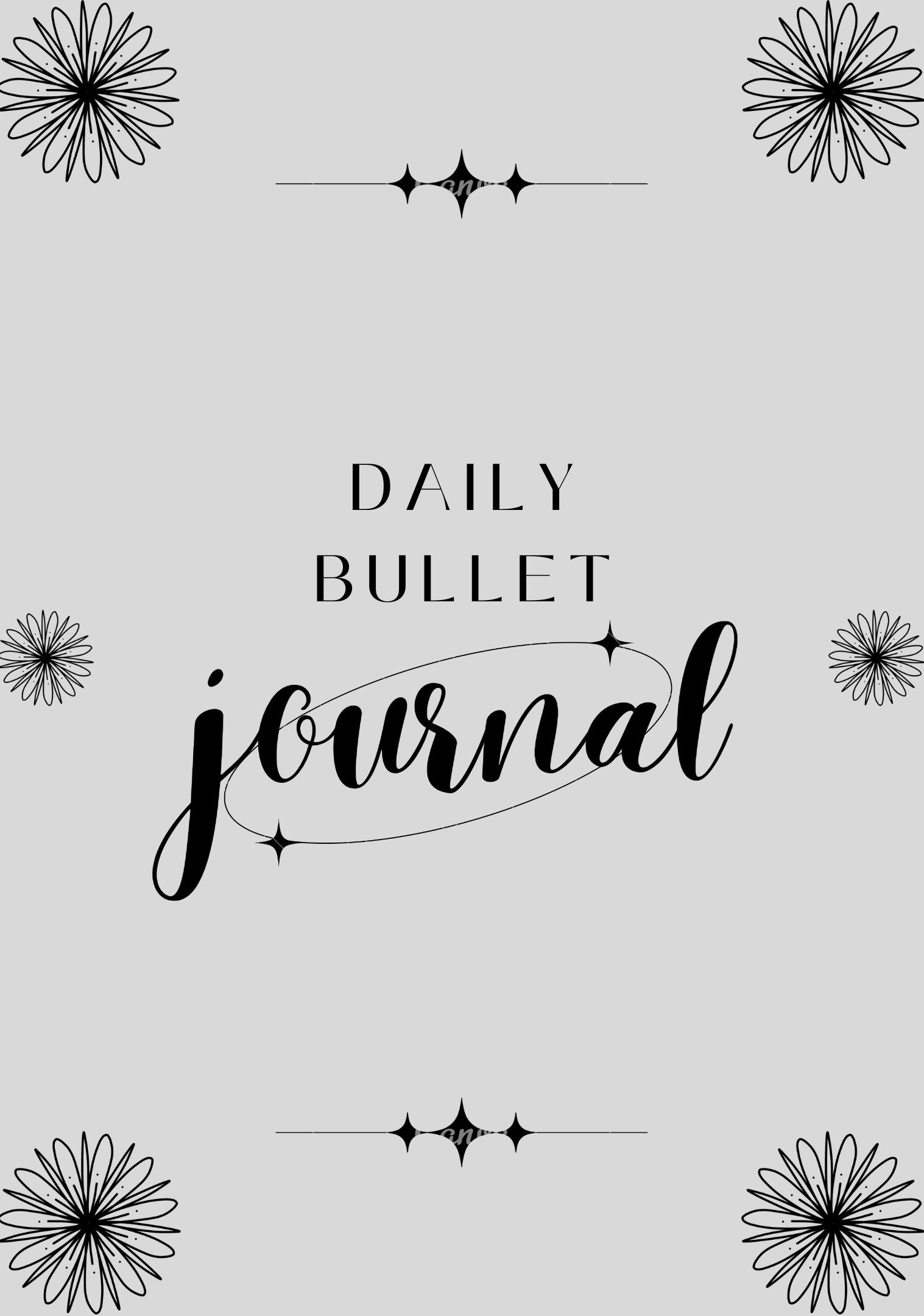 Simple Bullet Journal Thinking Journal Aesthetic Bullet Journal Minimal ...