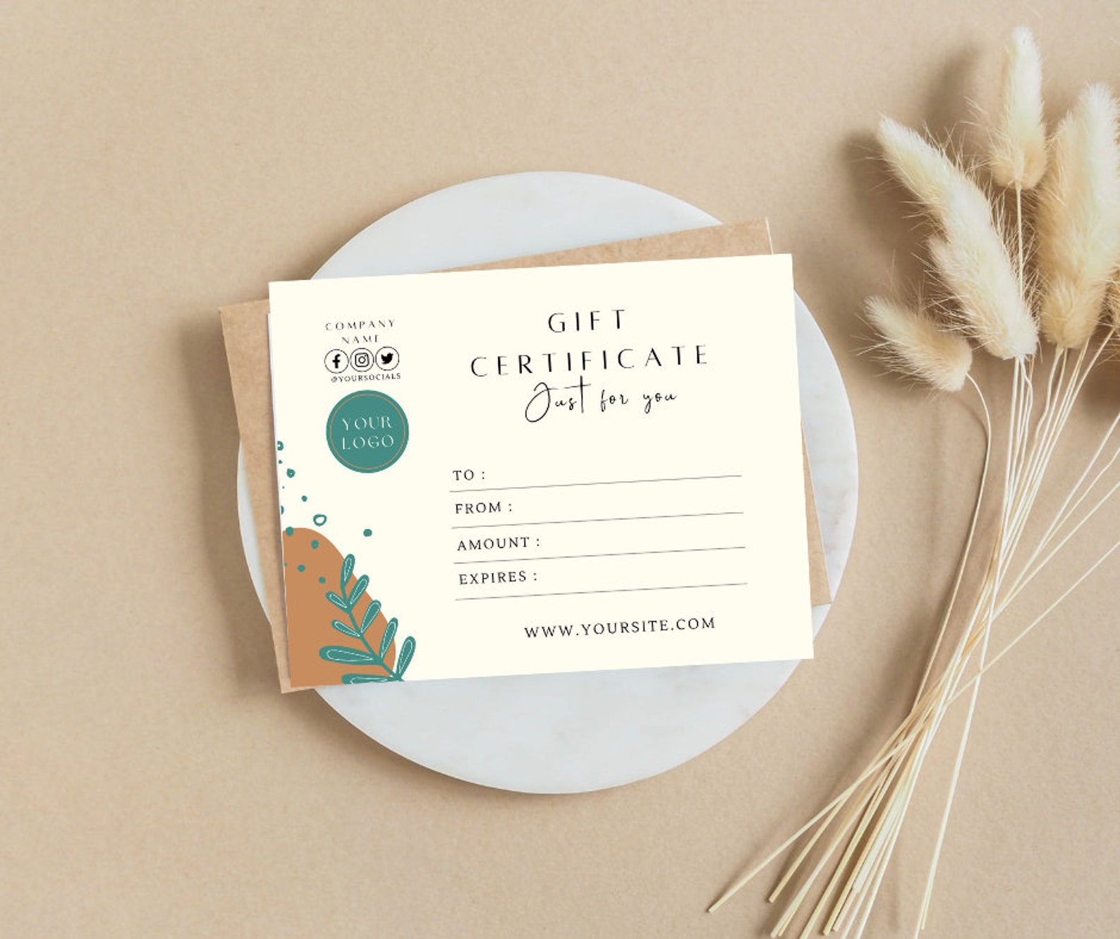 Gift Voucher Template Gift Card Template Gift Certificate Template Add ...