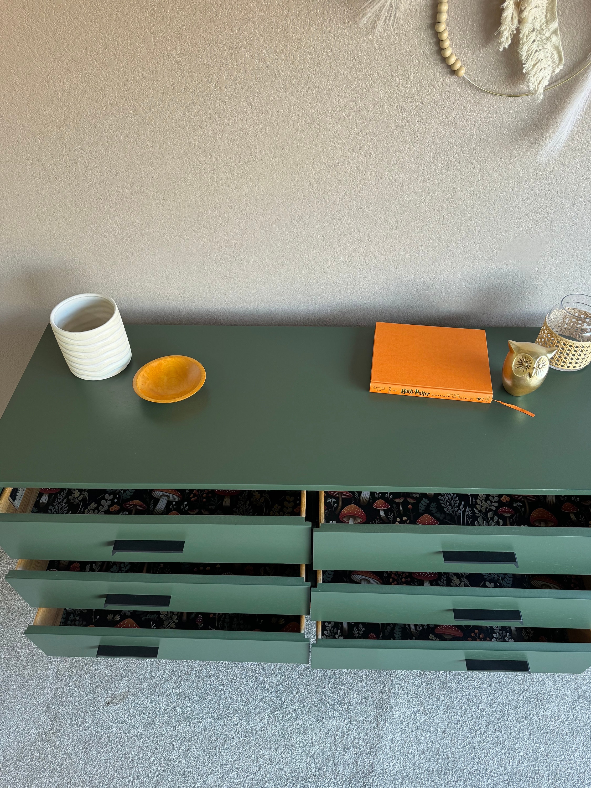 SOLD Sold Sold Soldrefinished 6-drawer MCM Dresser in Vibrant Green ...