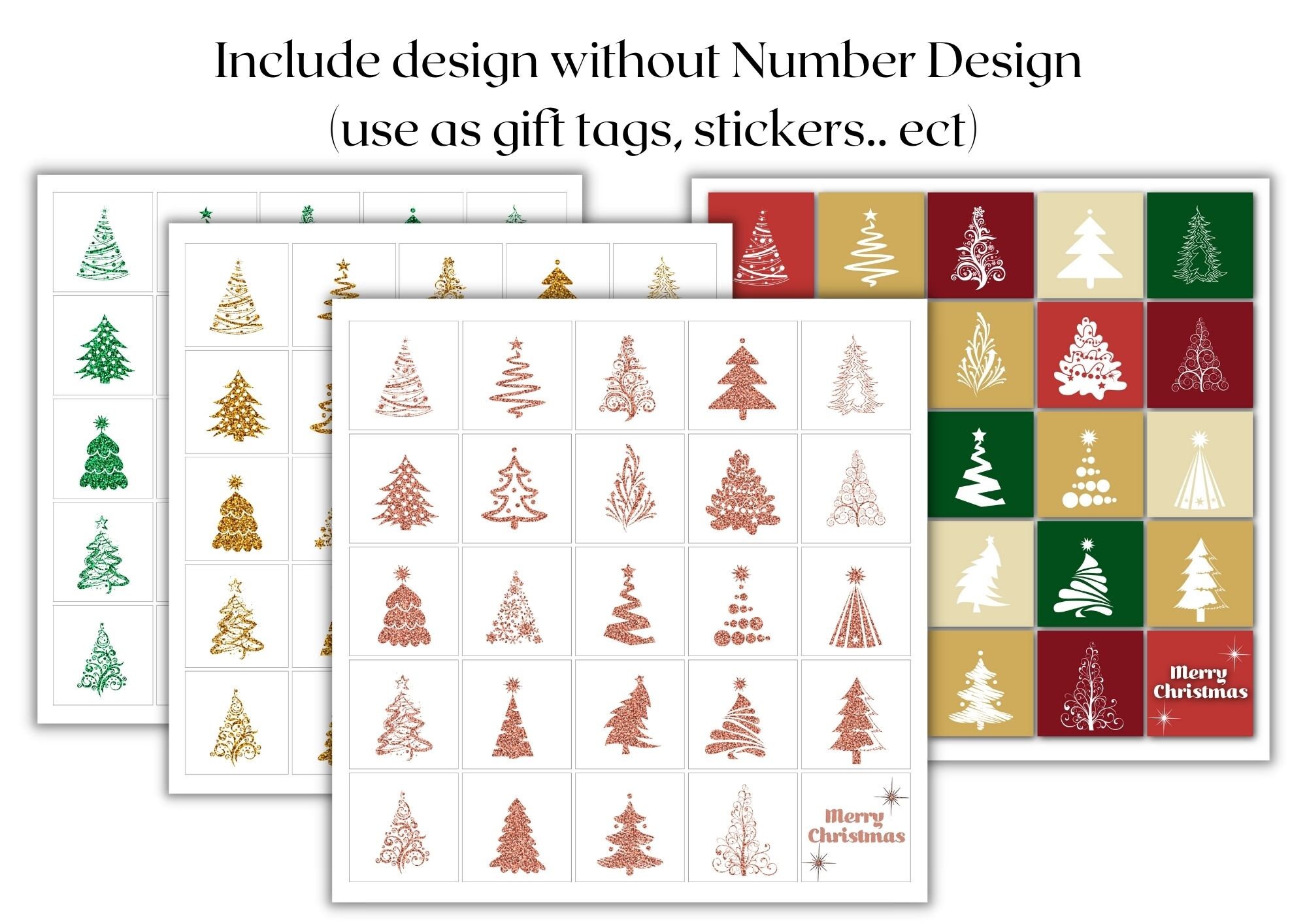 Advent Calendar Printable DIY Advent Calendar Advent Gift - Etsy