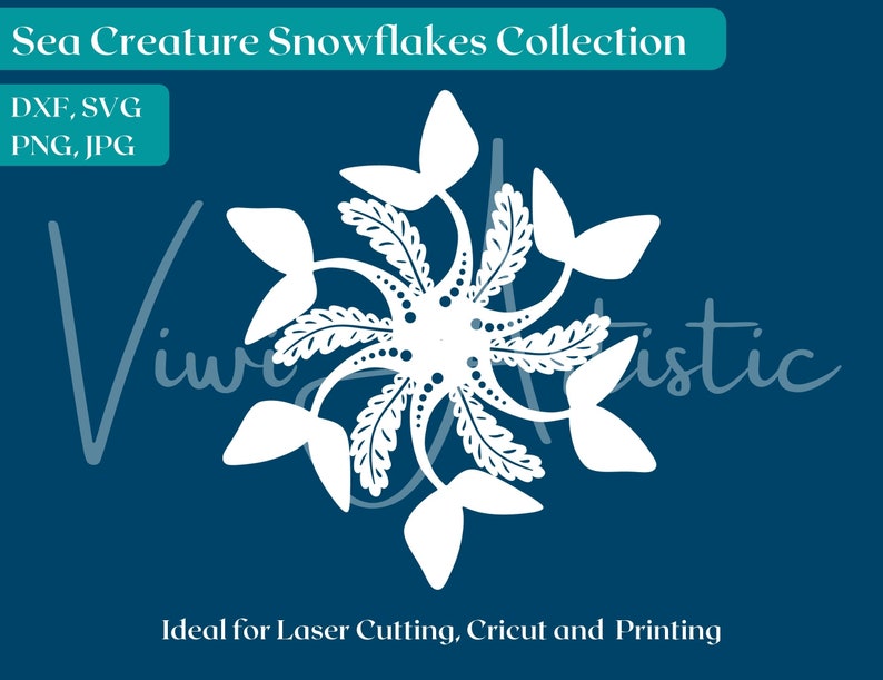 Sea Animal Snowflake files for Cutting, Printing Sea Turtle Svg ...