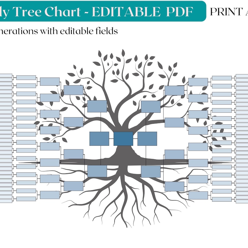 Simple Family Tree Chart - Etsy