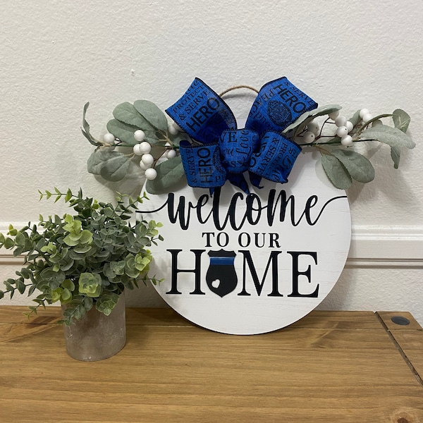 Law Enforcement Welcome Sign - Etsy