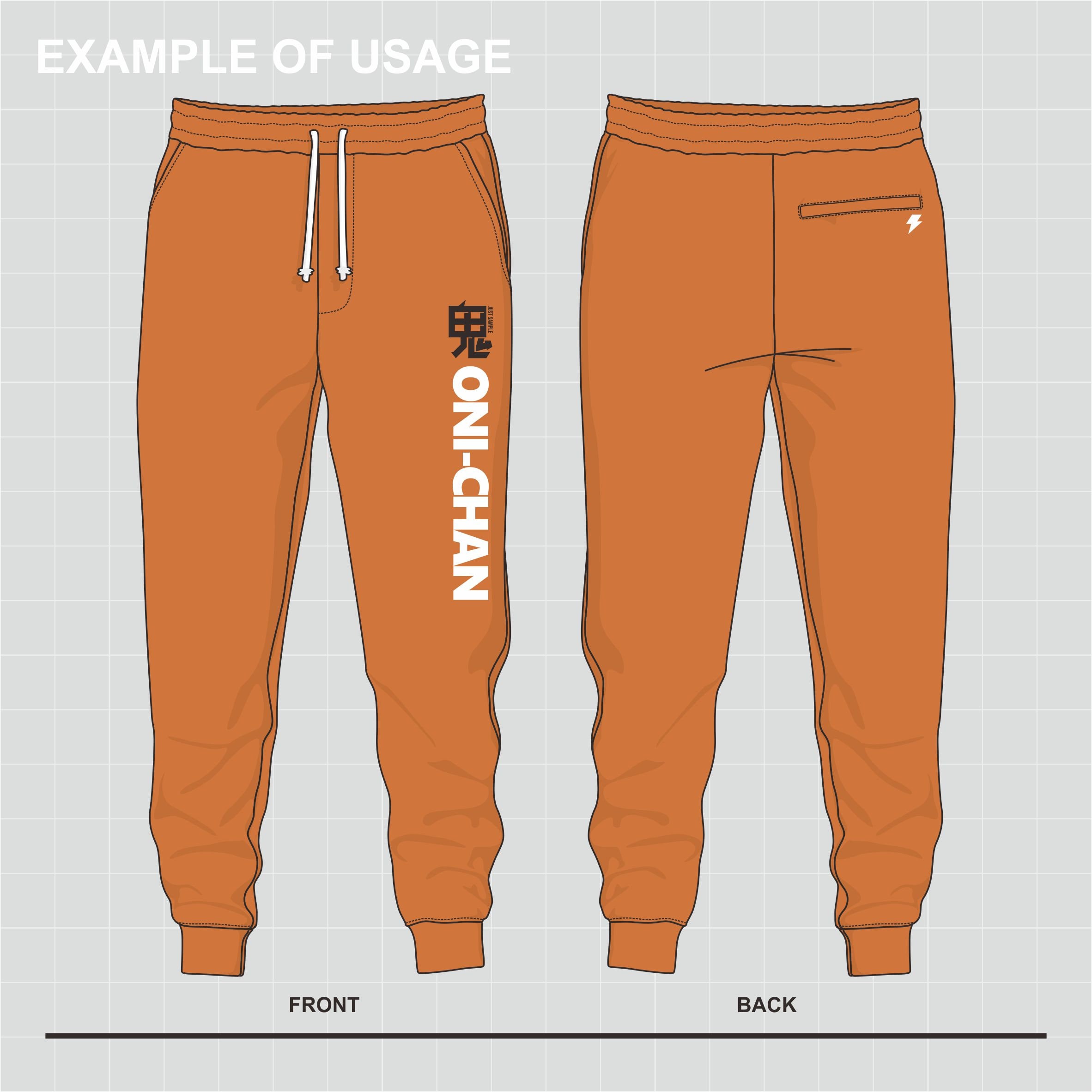 Vector Mockup of Sweatpants Illustrator - Etsy