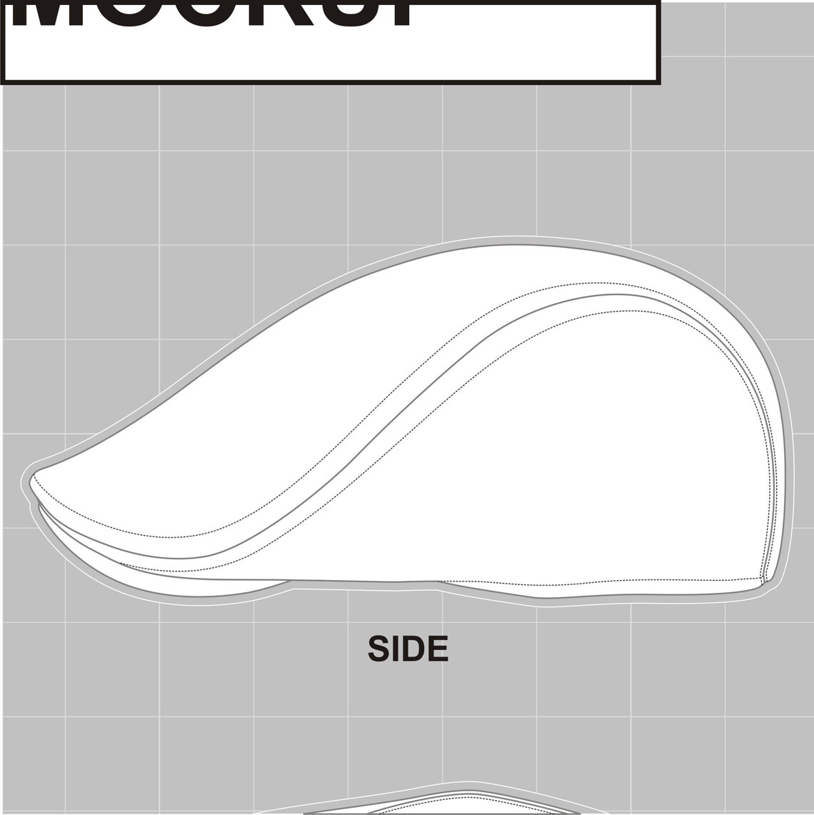 Flat Cap Vector Mockup Illustrator - Etsy