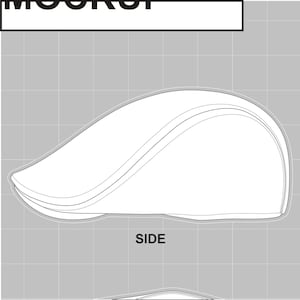 Flat Cap Vector Mockup Illustrator - Etsy