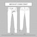 Chino Pant Vector Mockup Template Illustrator - Etsy