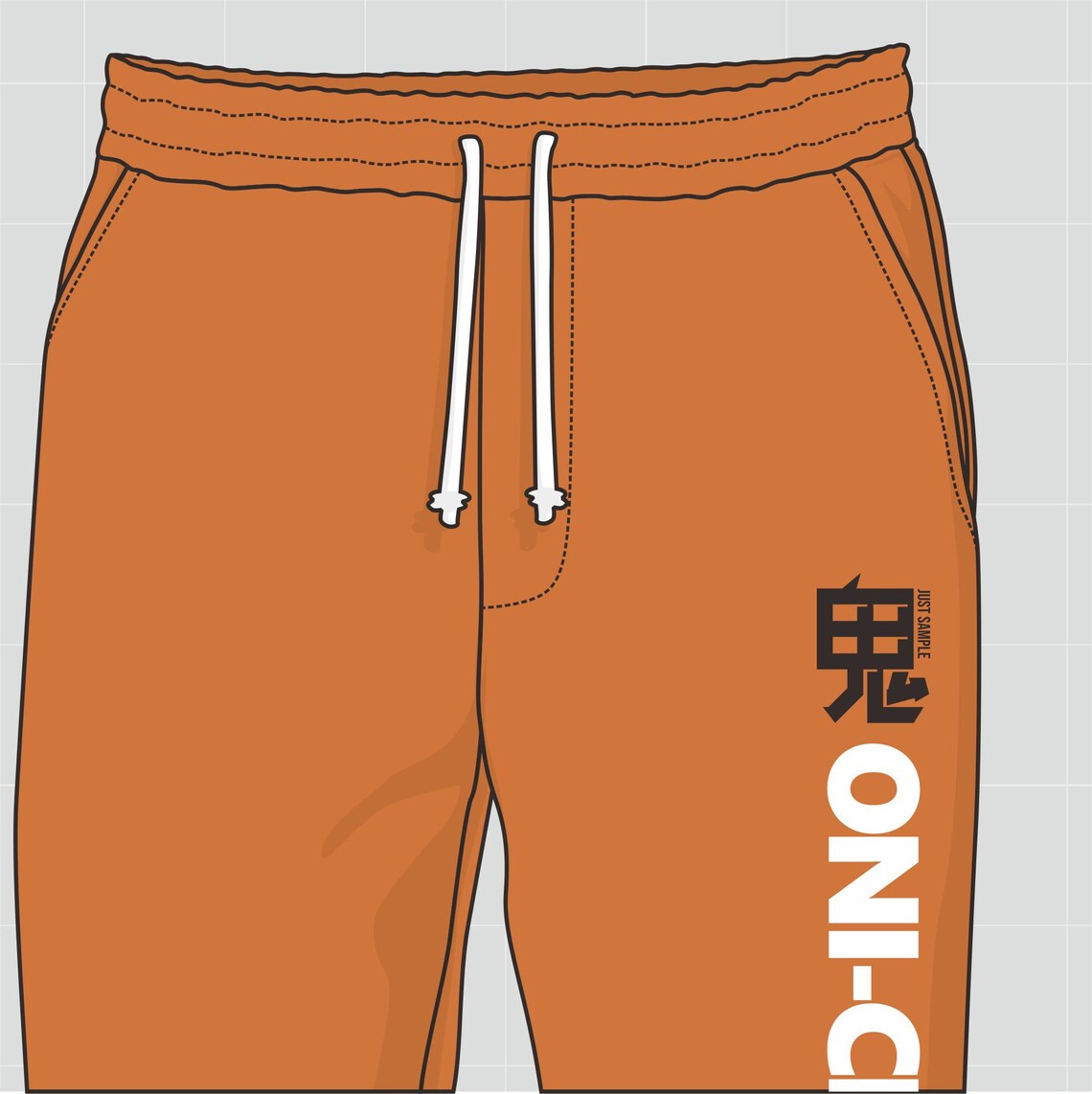 Vector Mockup of Sweatpants Illustrator - Etsy