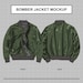 Mockup Bomber Jacket Vector Template - Etsy