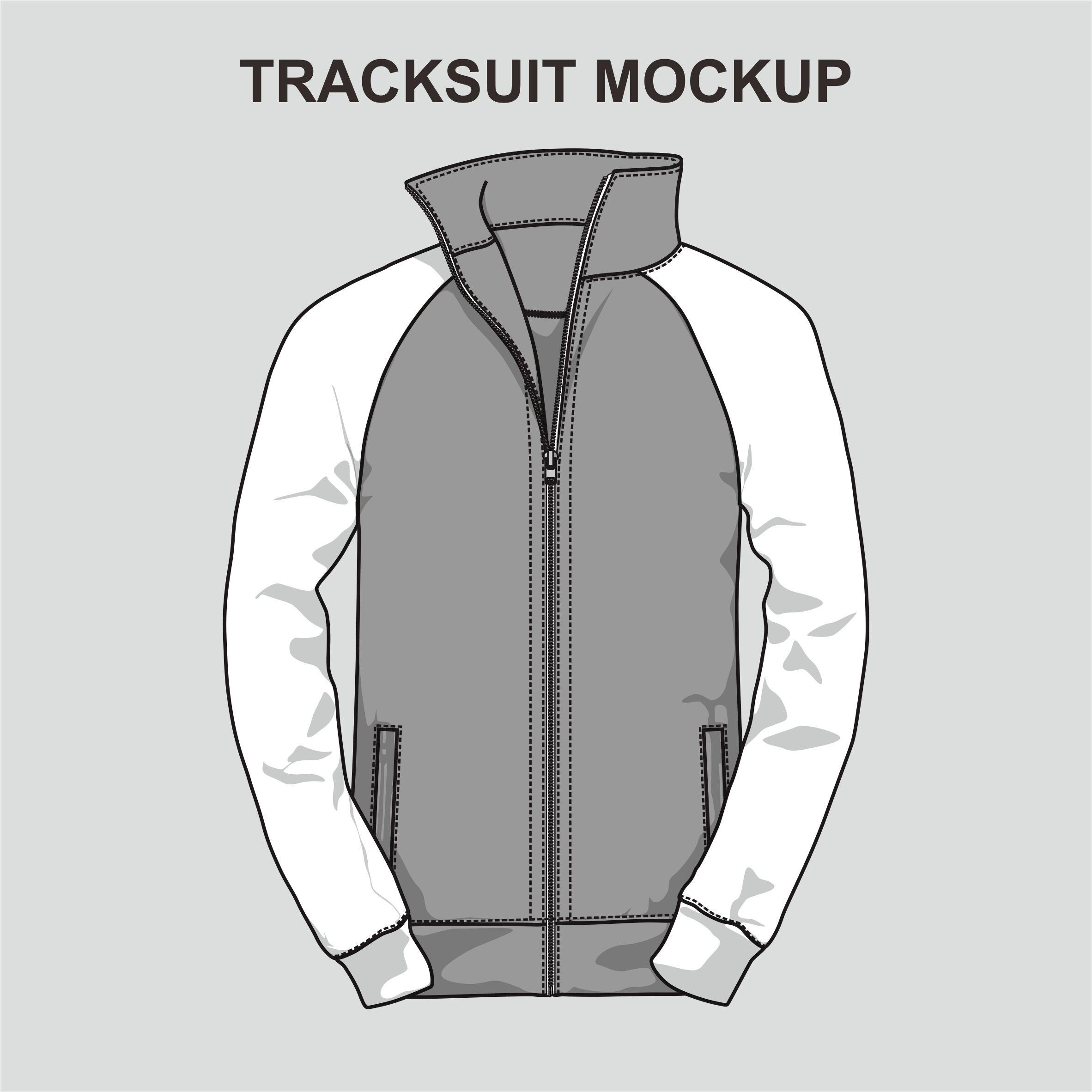 Tracksuit Mockup Flat Vector Illustration Adobe Illustrator - Etsy