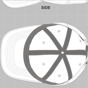 Baseball Cap Mockup Vector Illustrator Template - Etsy