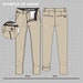Chino Pant Vector Mockup Template Illustrator - Etsy