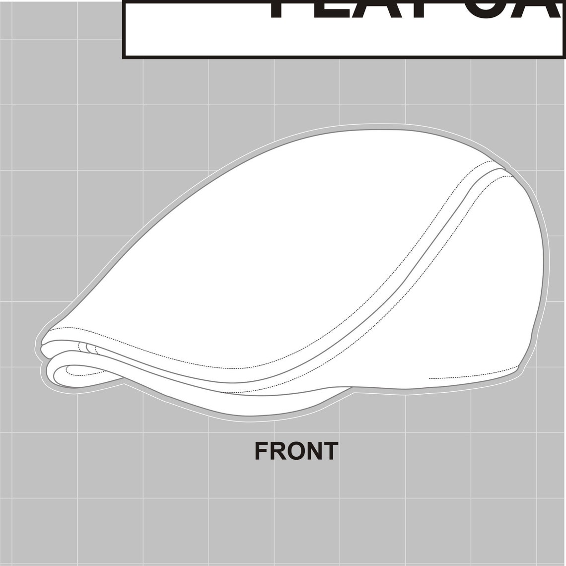 Flat Cap Vector Mockup Illustrator - Etsy