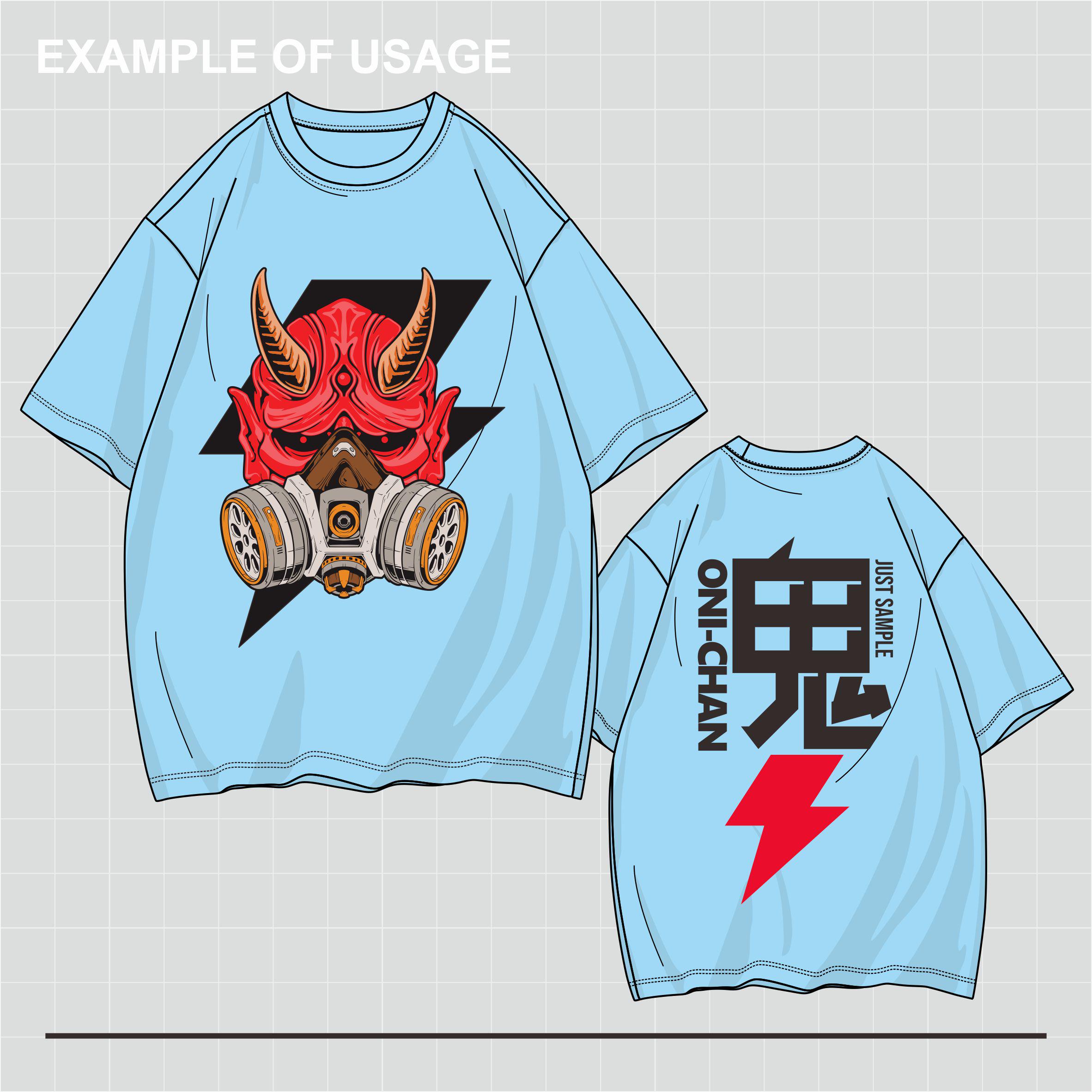 Oversized T-shirt Mockup Vector V3 Illustrator - Etsy