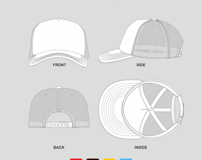 Trucker Hat Tech Pack - Etsy Canada