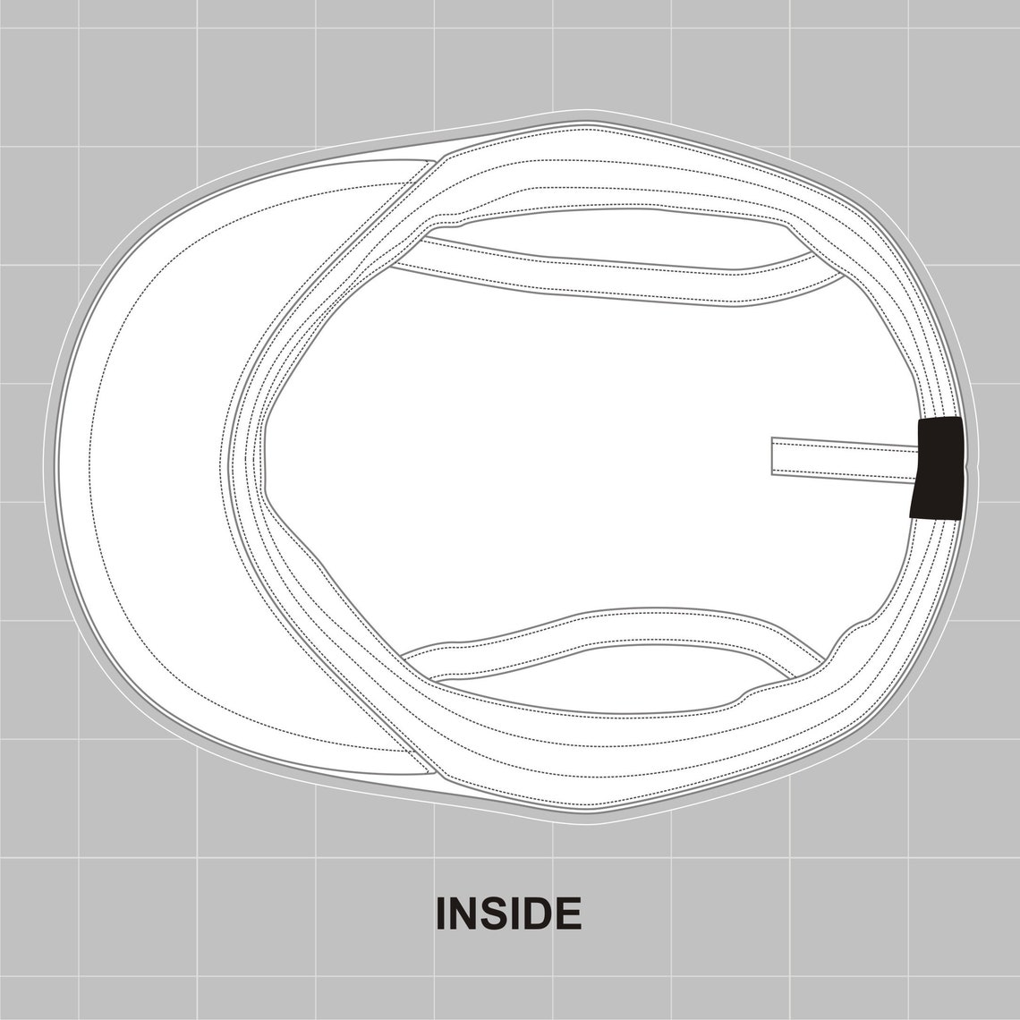 Flat Cap Vector Mockup Illustrator - Etsy