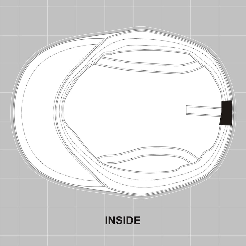 Flat Cap Vector Mockup Illustrator - Etsy