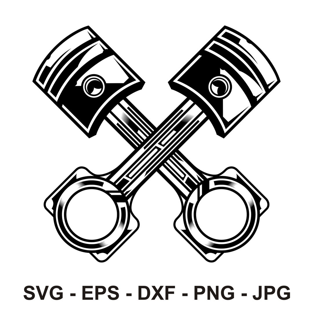 Piston SVG, PNG, DXF, Jpg, Eps Digital Download for Cricut, Laser Cut ...