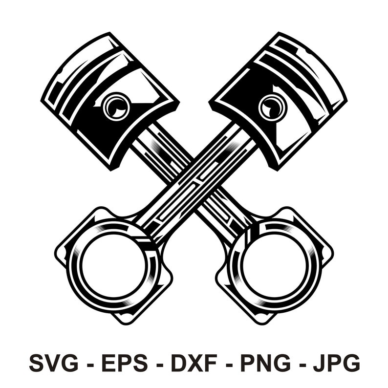 Piston SVG, PNG, DXF, Jpg, Eps Digital Download for Cricut, Laser Cut, and Canva - Etsy
