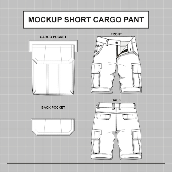 Jorts Mockup - Etsy