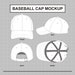 Baseball Cap Mockup Vector Illustrator Template - Etsy