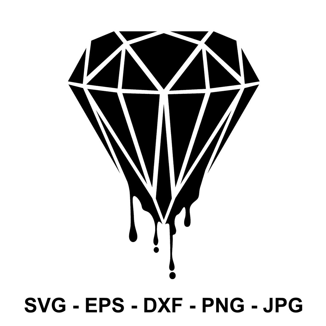 Diamond SVG, PNG, DXF, Jpg, Eps Digital Download for Cricut, Laser Cut ...