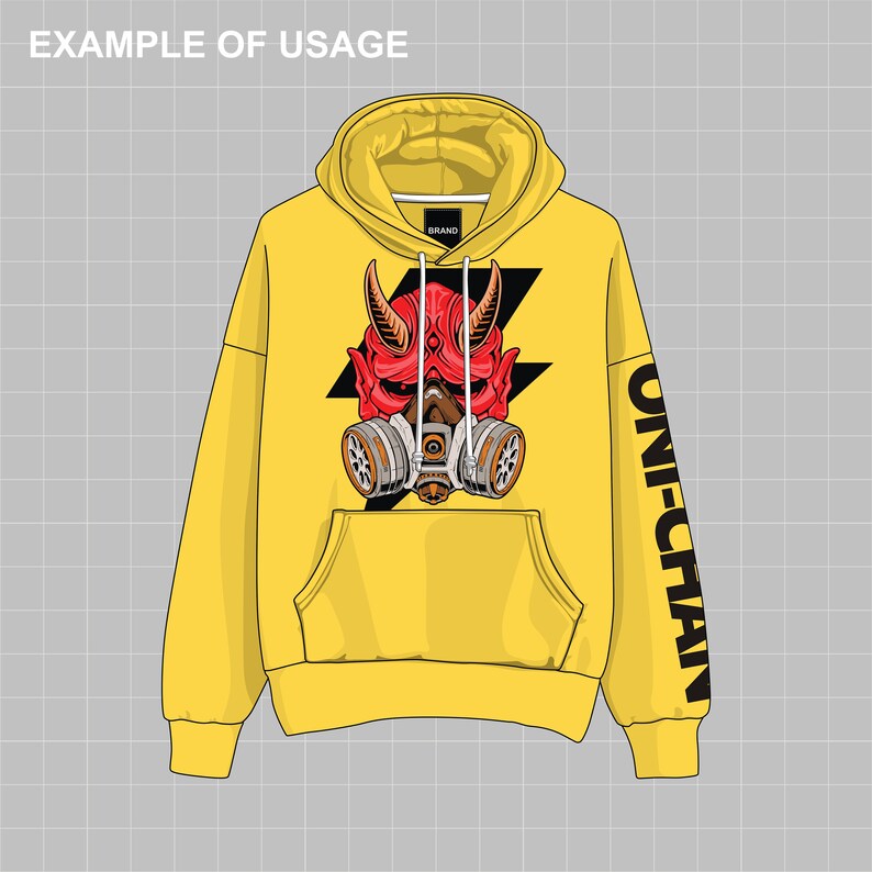 Hoodies Pullover Mockup Vector Illustration - Etsy