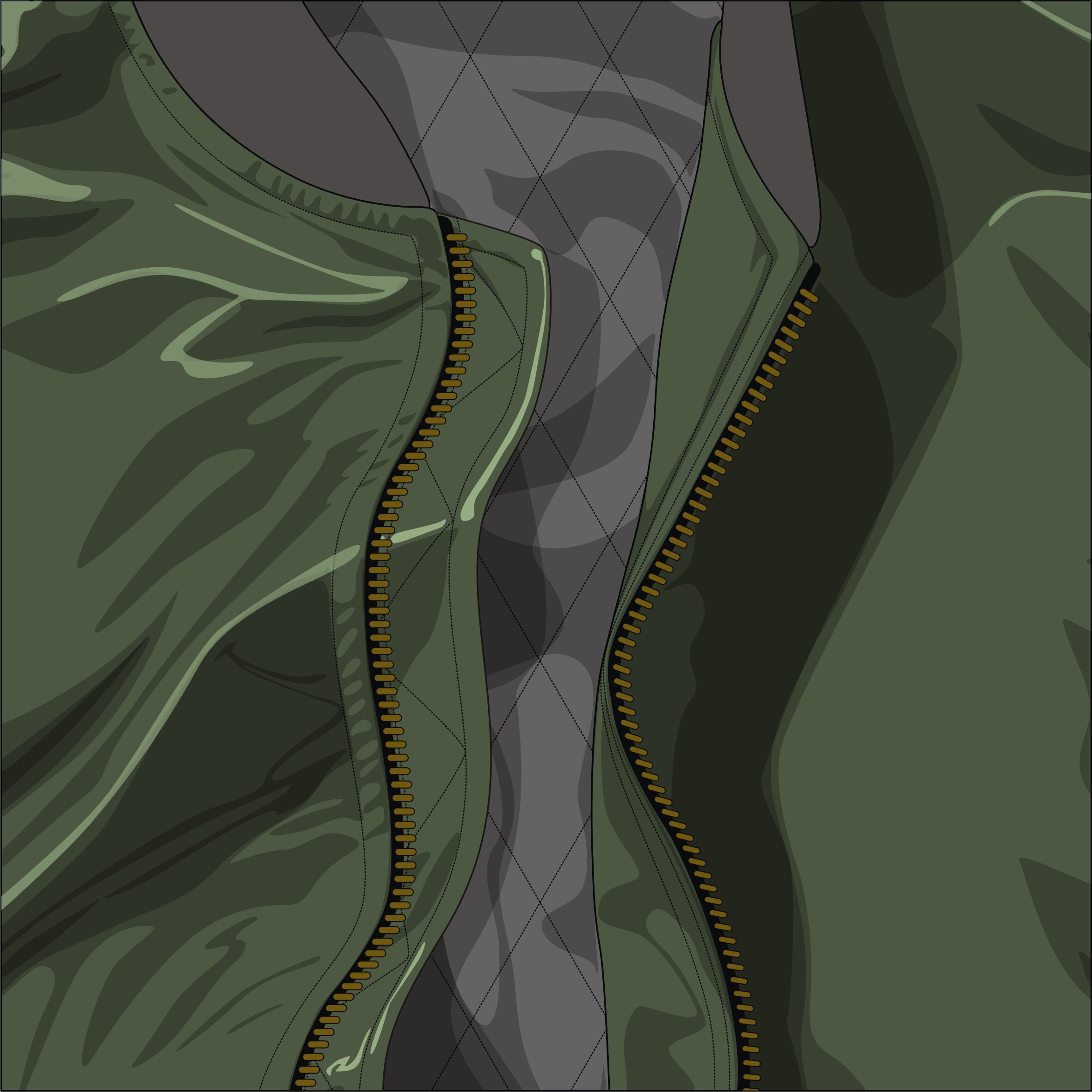 Mockup Bomber Jacket Vector Template - Etsy