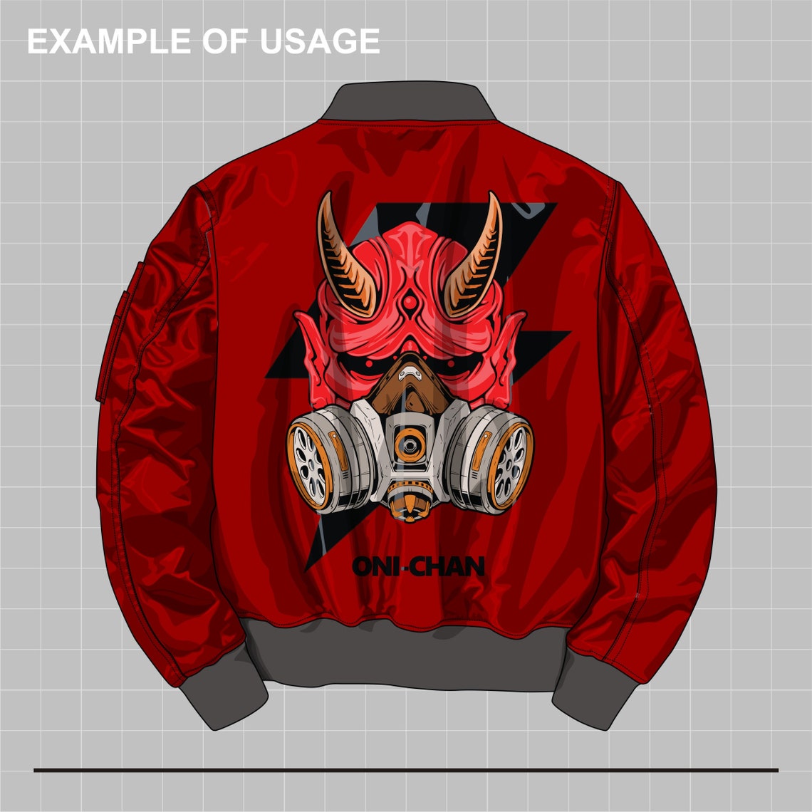 Mockup Bomber Jacket Vector Template - Etsy