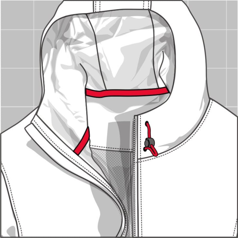 Windbreaker Jacket Vector Illustrator Mockup Streetwear Style - Etsy