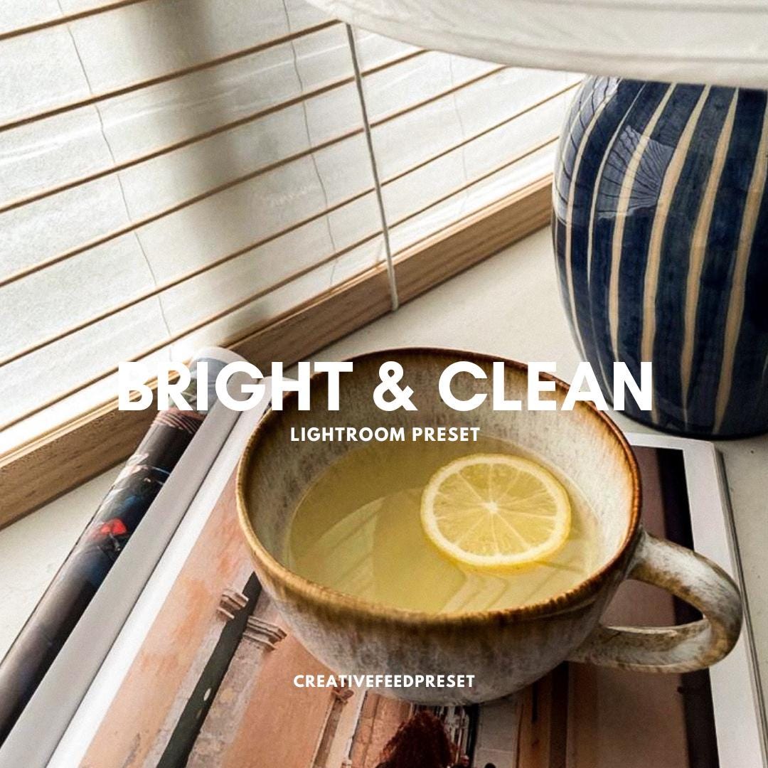 5 Bright & Clean Lightroom Presets, Aesthetic Bright Presets, Bright ...