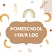 Homeschool Core and Noncore Hour Log Homeschool Log Homeschoolers Hour ...