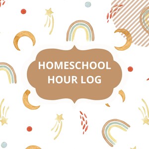Homeschool Core and Noncore Hour Log Homeschool Log Homeschoolers Hour ...