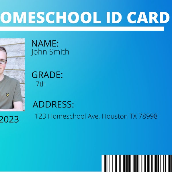 Custom Kid Id Card - Etsy