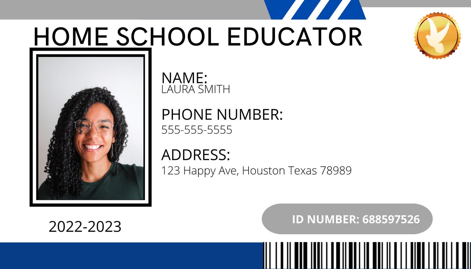 Homeschool Id Card Editable, Homeschool MOM, Custom Id Printable ...