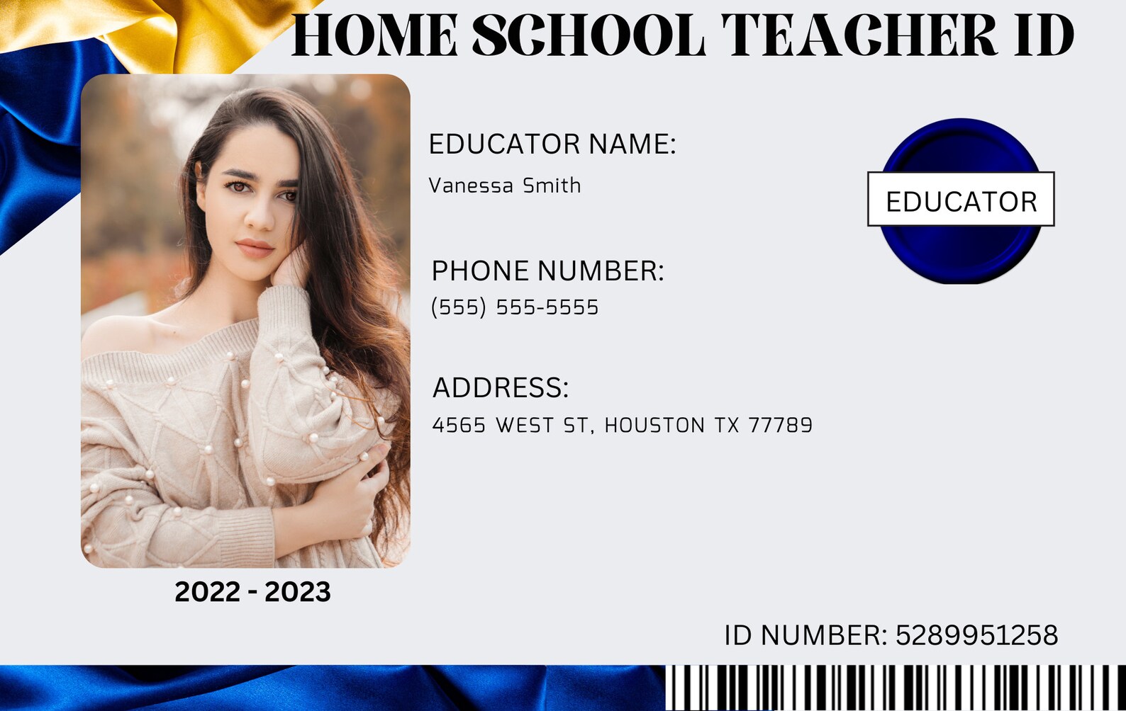 Homeschool Id Card Editable, Homeschool MOM, Custom Id Printable ...