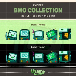 BMO Emotes Cartoon | Twitch Adventure Time Emotes | Emote | Stream - Etsy
